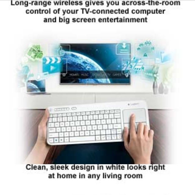 Logitech Wireless Keyboard K400r Electronics On Carousell