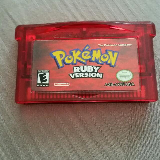 *Original Pokemon Ruby Gameboy Advance Cartridge , Hobbies & Toys, Toys ...