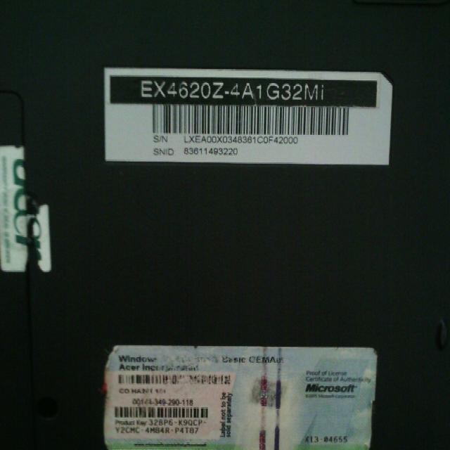 Model No: Ms2204 DC Rating 19v Acer Lap Top 2g Ram , Computers & Tech ...
