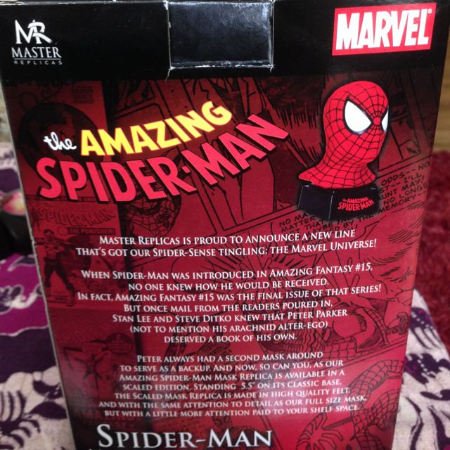 Master Replicas The Amazing Spiderman Mask Scaled Replica Statue ...