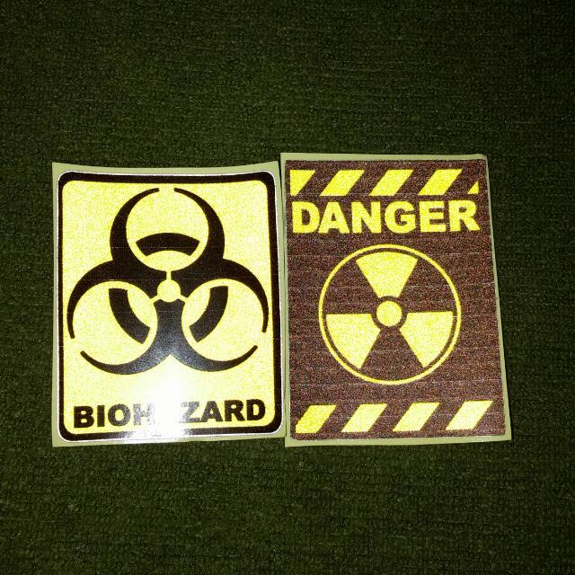 Biohazard Reflective Sticker, Hobbies & Toys, Stationery & Craft, Other ...