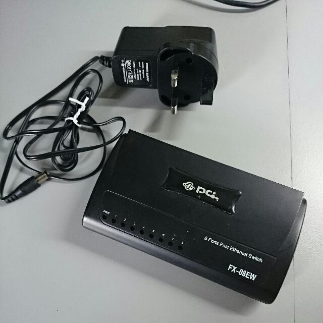 PCI 8 Port Fast Ethernet Switch FX-08EW, Computers & Tech, Parts ...