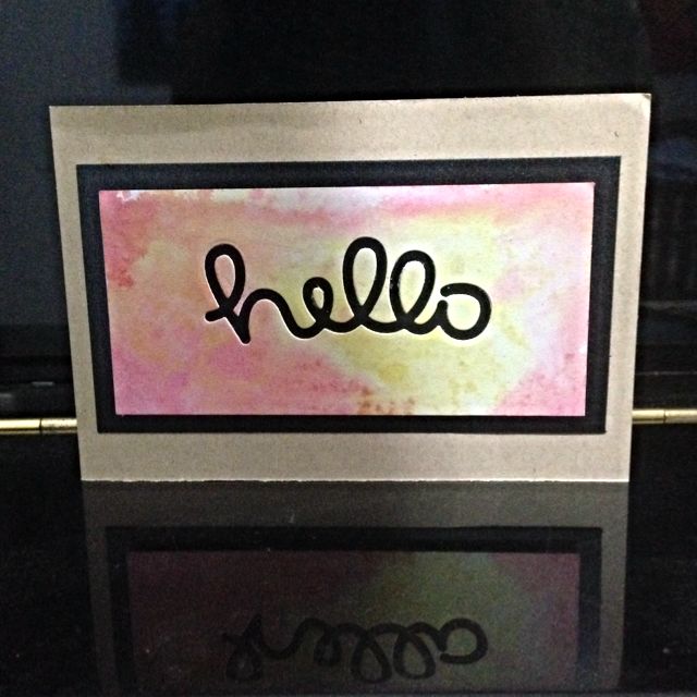 Handmade Hello Card III, Hobbies & Toys, Stationery & Craft, Handmade ...