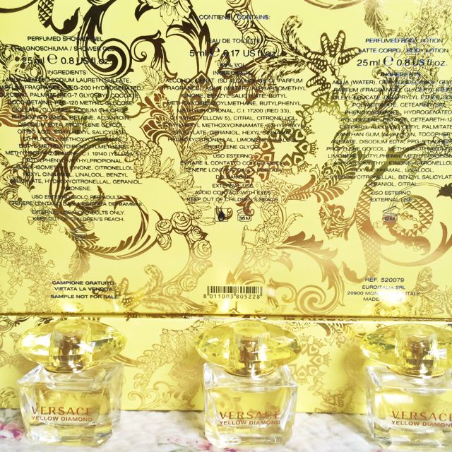 Versace Yellow Diamond Perfume Gift Set SOLD OUT, Women's Fashion ...