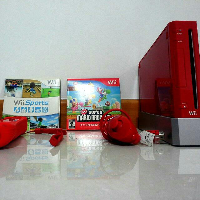 Limited Edition Red Wii, Hobbies & Toys, Toys & Games on Carousell