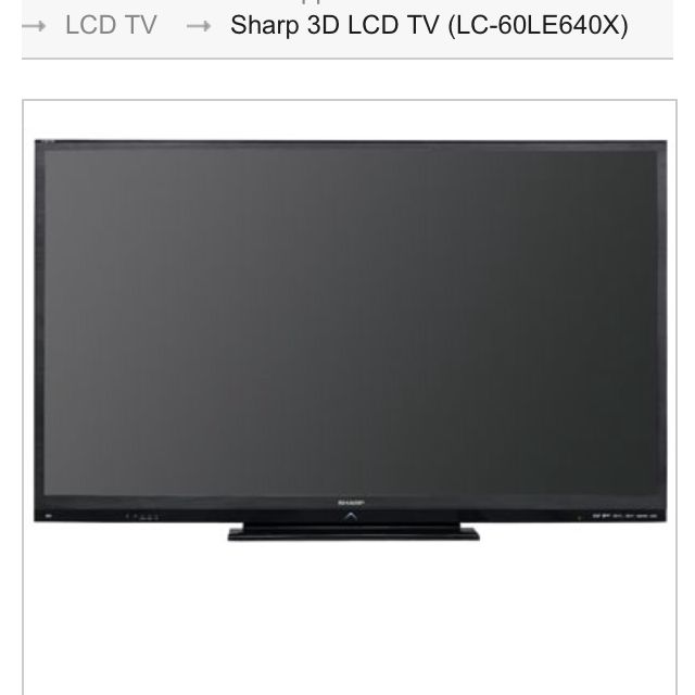 LCD TV Sharp 3D Smart TV 60', Furniture & Home Living, Furniture, TV ...