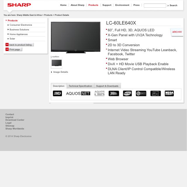 LCD TV Sharp 3D Smart TV 60', Furniture & Home Living, Furniture, TV ...