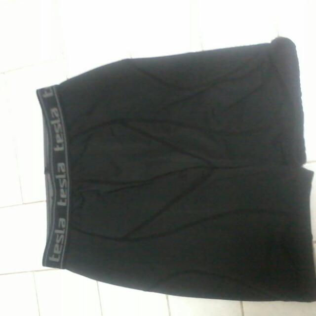 Tesla Black Short Compression Bottom , Men's Fashion, Activewear on ...