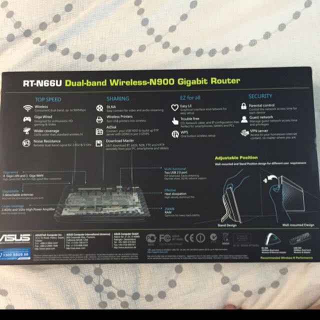 RESERVED Asus Gigabit Wifi Router RT-N66U, Computers & Tech, Parts ...