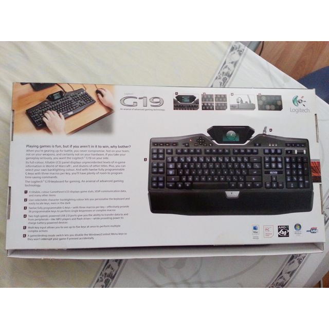 Logitech G19 Gaming Keyboard, Computers & Tech, Parts & Accessories ...