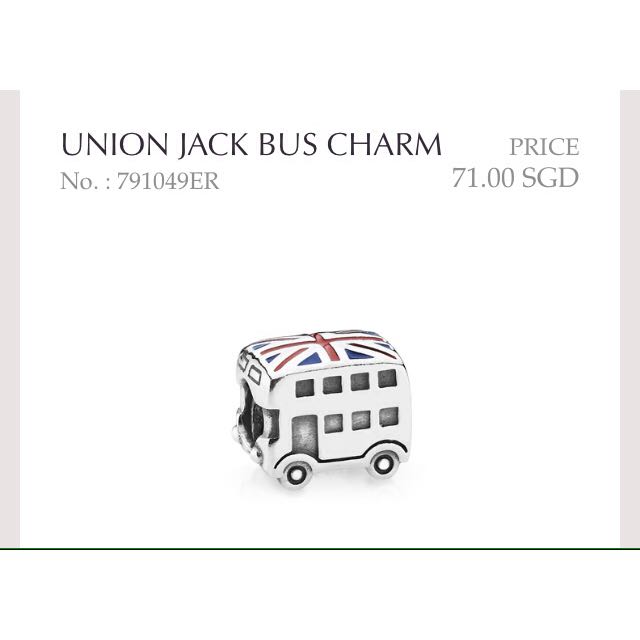 Pandora Union Jack Bus, Women's Fashion, Watches & Accessories, Other ...