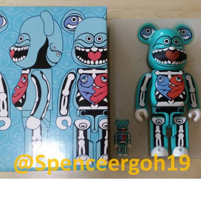 Medicom 400% + 100% Bearbrick ~ Ron English Be@rbrick, Hobbies & Toys ...