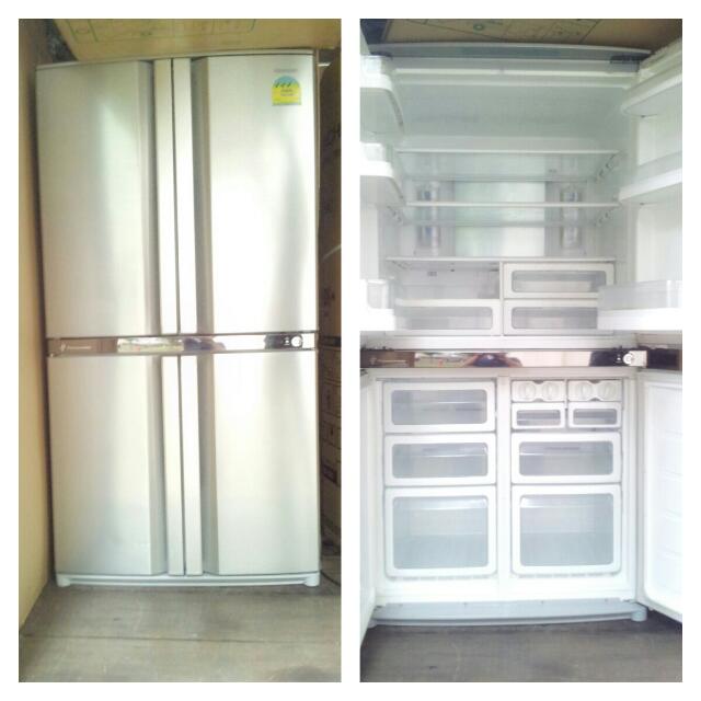 Sharp PlasmaCluster 4 Door Fridge, Home Appliances on Carousell