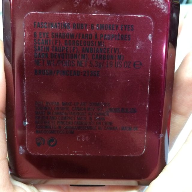 Mac Fascinating Ruby Eye Shadow Palate, Beauty & Personal Care, Face ...