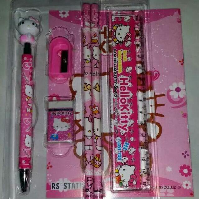 HELLO KITTY STATIONARY SET, Everything Else on Carousell