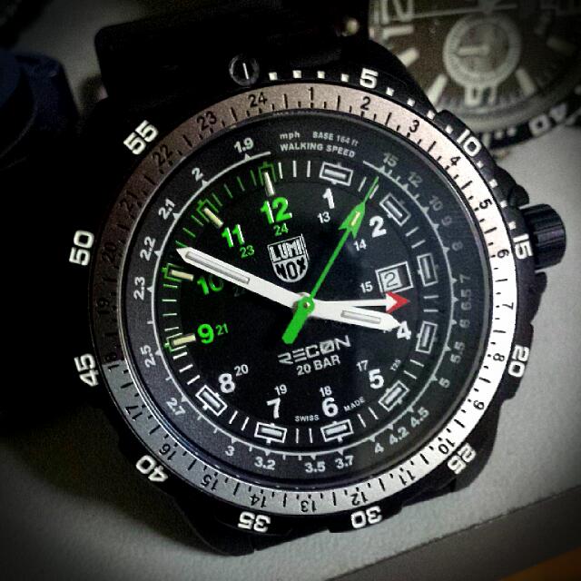 Swiss Luminox GMT Tritium Watch - 200M - 47mm - Carbon Case Saphire ...