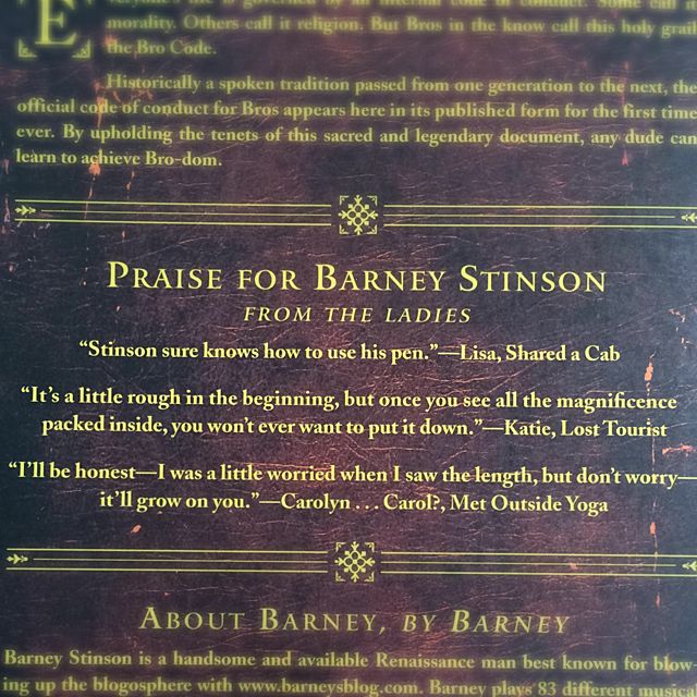 Barney Stinson's Bro Code & Play Book, Hobbies & Toys, Books ...