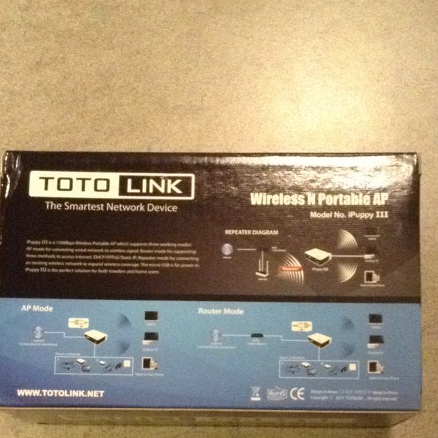 "Read First "-TOTO LINK 150Mbps Wireless N Portable AP-Puppy 3 ...