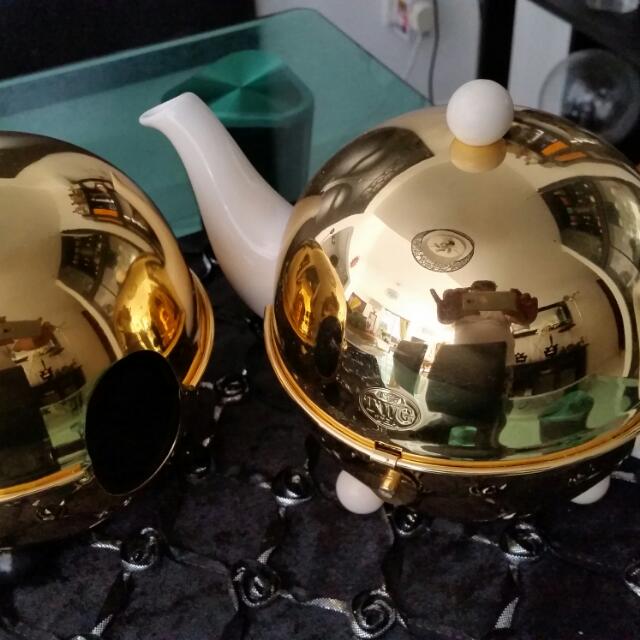 TWG Tea Pot Set With Extra Cover, Furniture & Home Living, Gardening ...