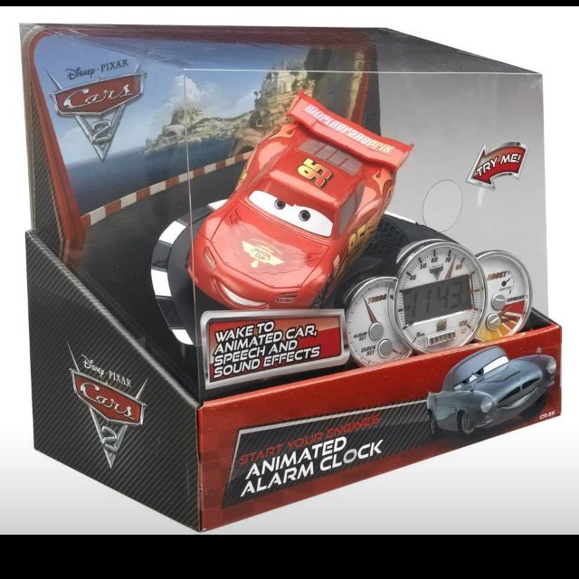 Cars 2 Animated Talking Alarm Clock, Hobbies & Toys, Toys & Games on ...