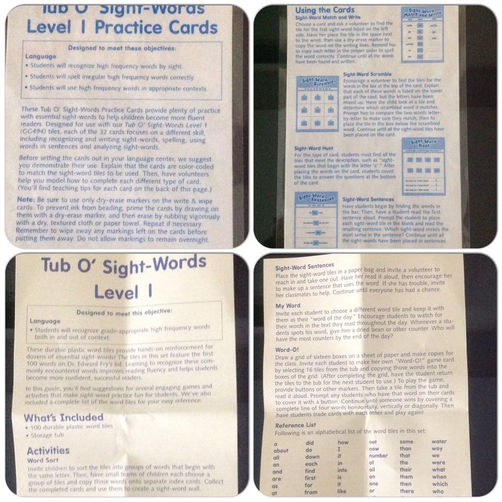 Lakeshore Sight Words Level 1, Hobbies & Toys, Books & Magazines ...