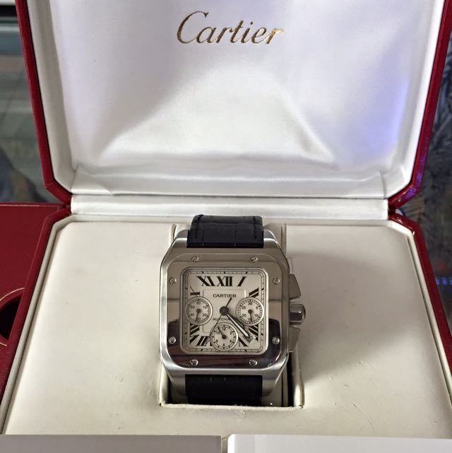 Cartier Santos Chronograph Authentic!, Luxury, Watches on Carousell