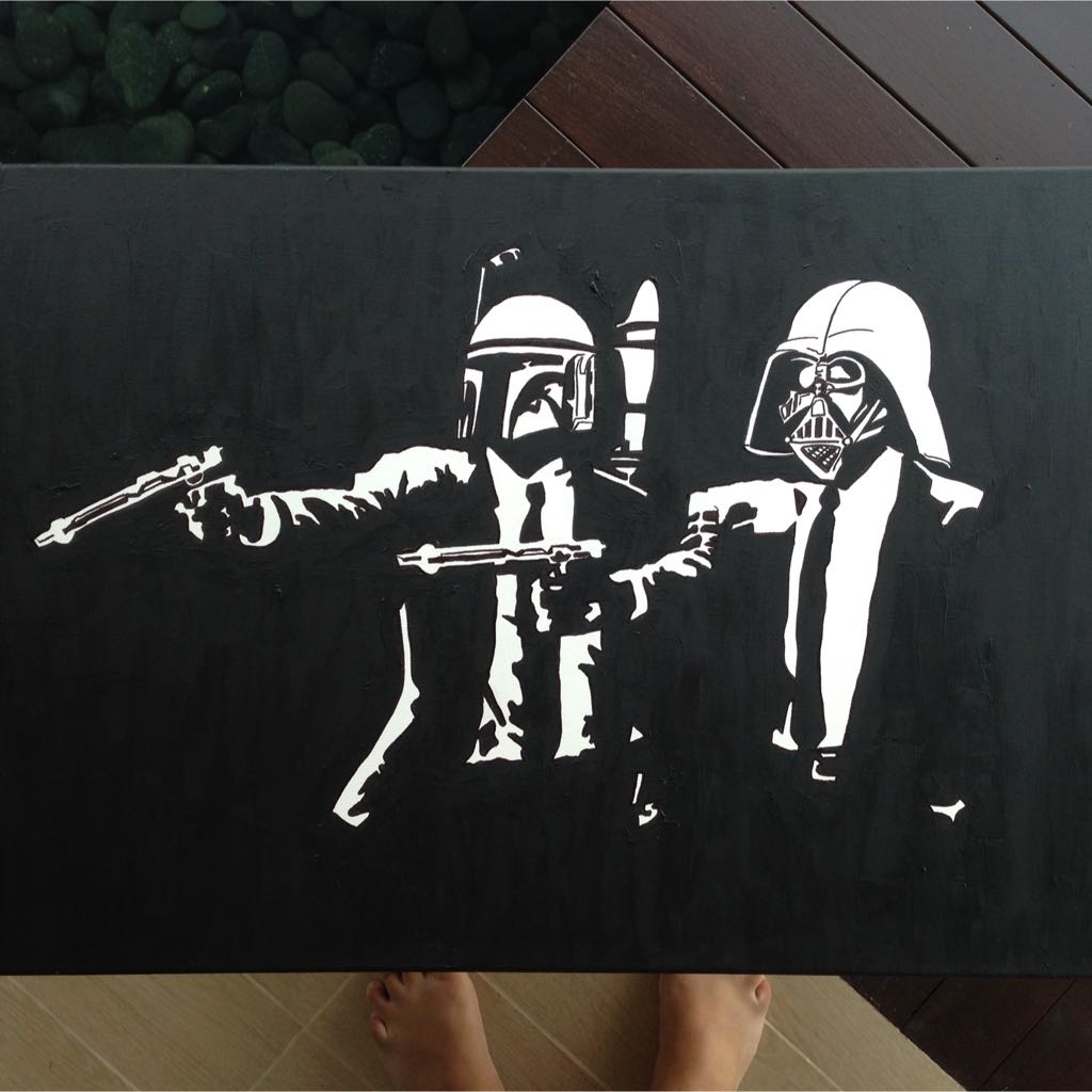 Star Wars / Pulp Fiction Painting, Hobbies & Toys, Stationery & Craft ...