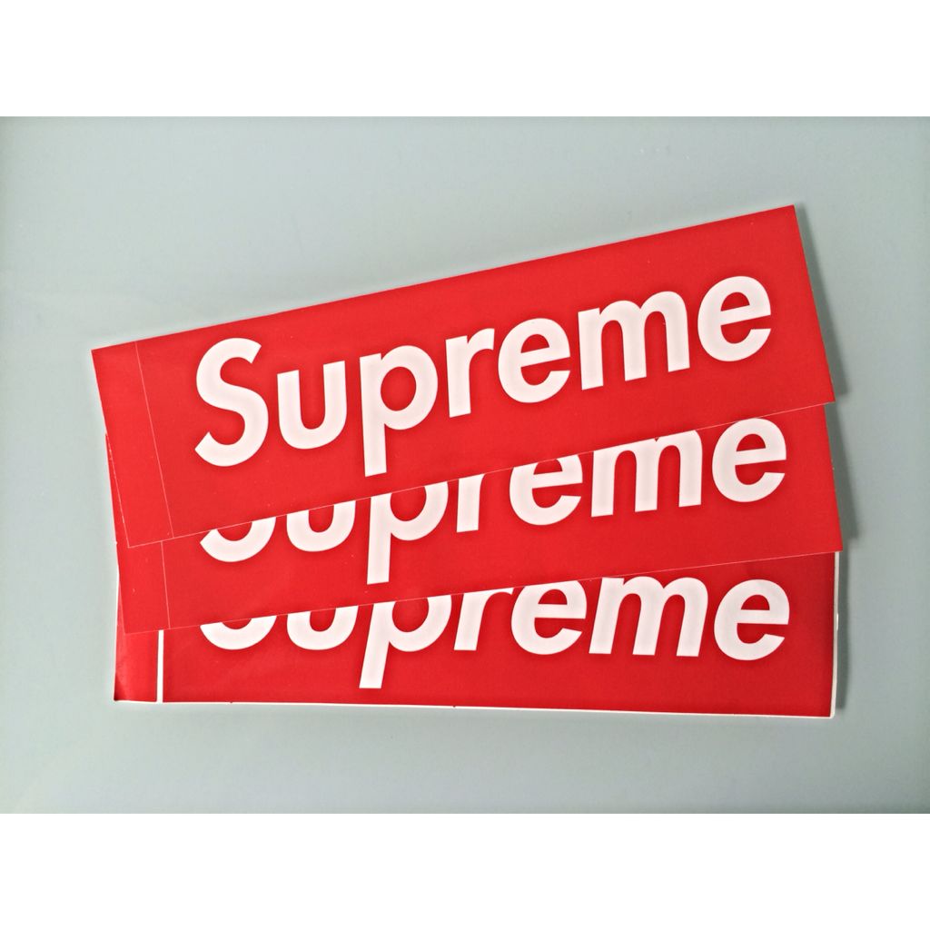 Supreme Box Logo Sticker, Men's Fashion, Watches & Accessories ...