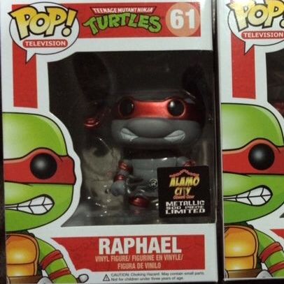 Funko Pop Teenage Mutant Ninja Turtle TMNT Raphael Grey/Metallic ...