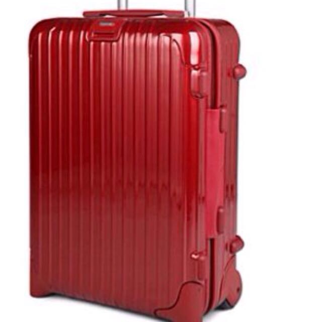 Rimowa Red Cabin Size Luggage, Luxury on Carousell
