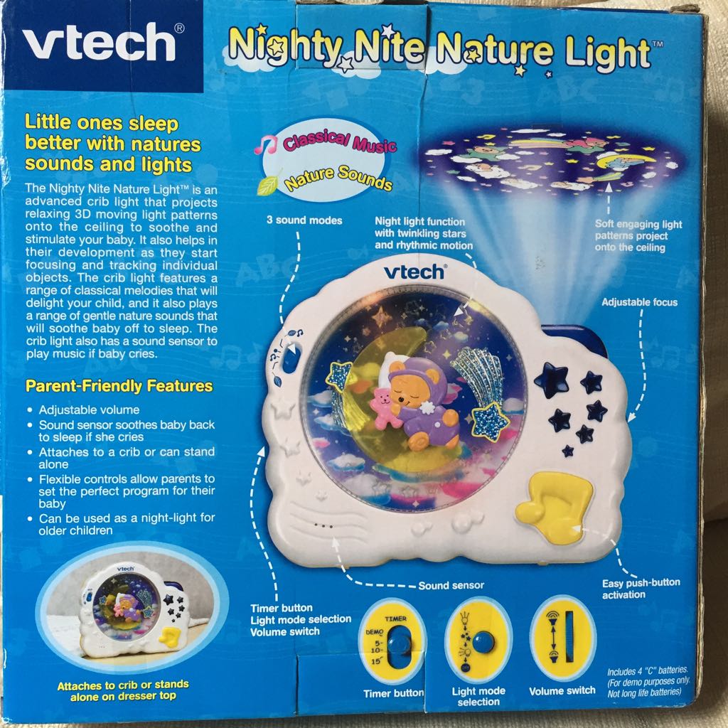 Vtech Nighty Night Nature Light, Babies & Kids, Infant Playtime on ...