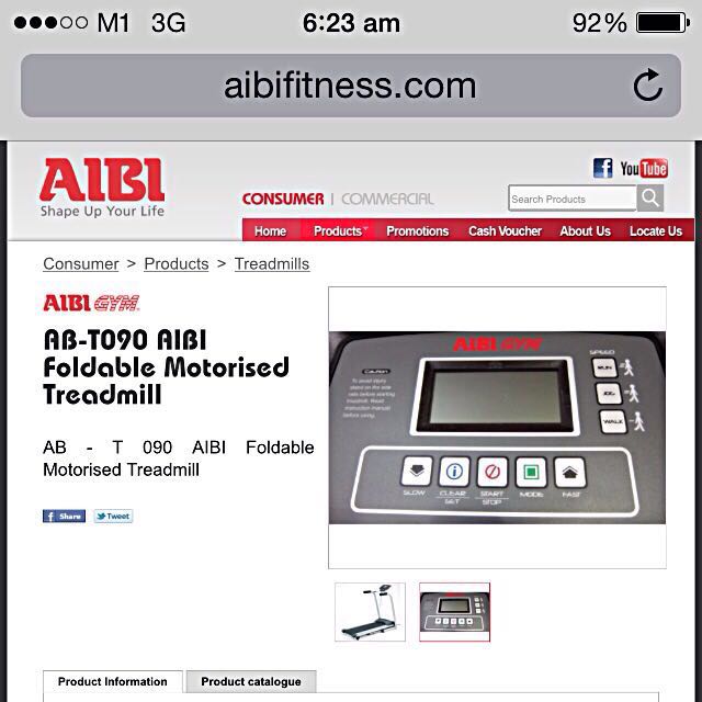 AIBI Gym Threadmill, Health & Nutrition, Massage Devices on Carousell