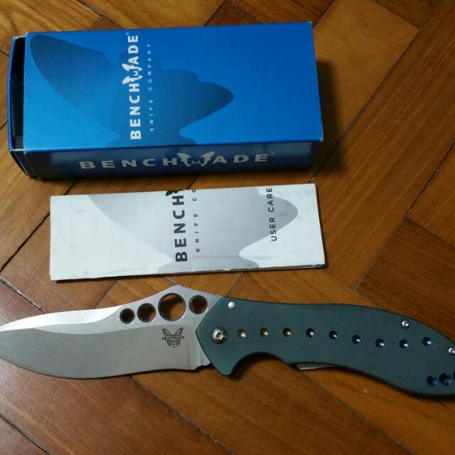 BenchMade Skirmish 630 1st Production With Leather Shield., Sports ...
