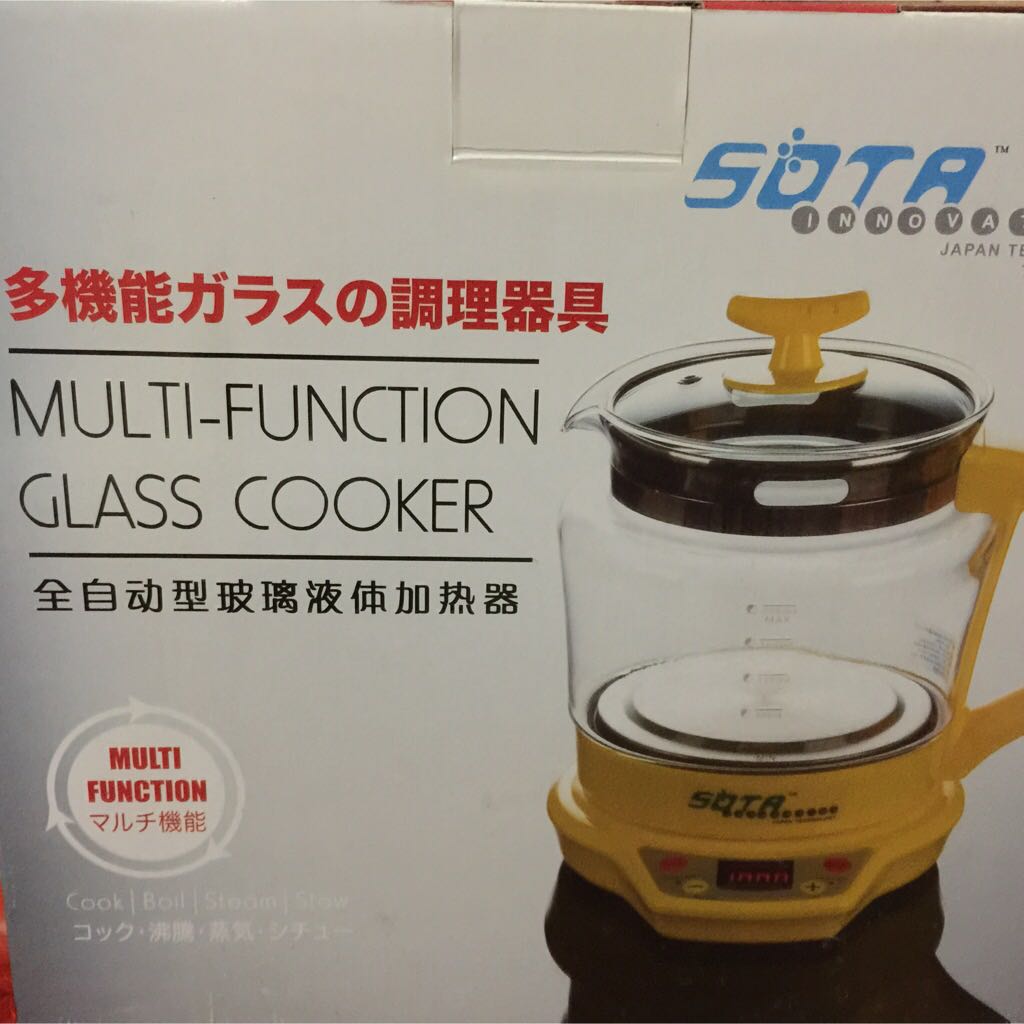 Sota multifunction glass cooker, Home Appliances on Carousell