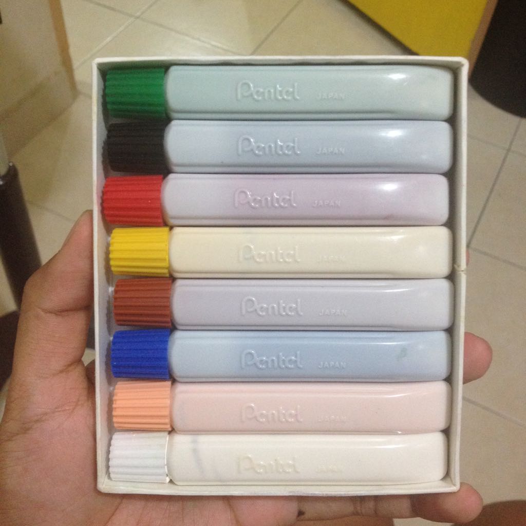Pentel Poster Colour (8 Colours), Hobbies & Toys, Stationery & Craft ...