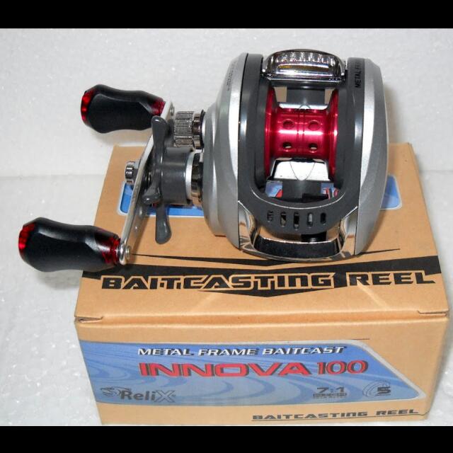 Relix Innova 100 Baitcasting Reel , Sports Equipment, Fishing on Carousell