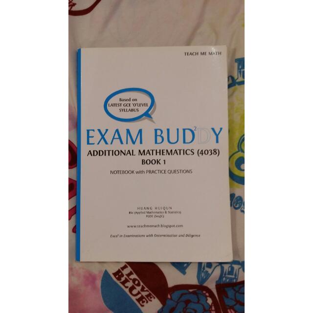 Exam Buddy Additional Mathematics Book 1, Hobbies & Toys, Books ...