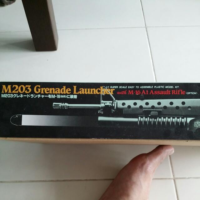 M203 Grenade Launcher Attachment for M16 Replica Rifle.(Plastic Model ...