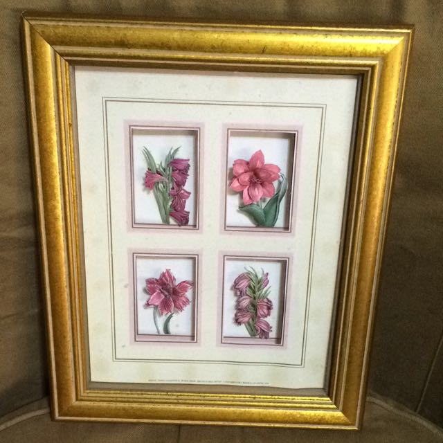 3D Pink Flower Frame, Everything Else on Carousell
