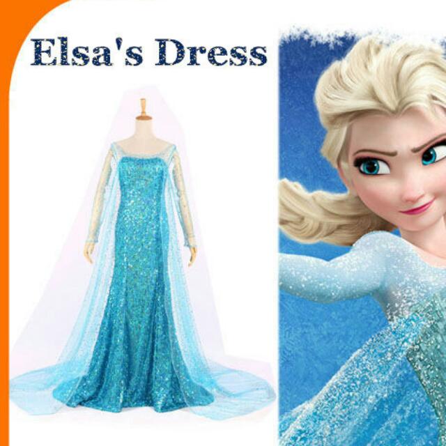 Elsa Costume Dress Rentals, Women's Fashion, Muslimah Fashion, Dresses ...
