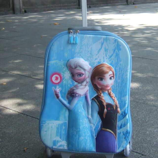 Frozen Luggage- Elsa And Anna, Babies & Kids, Babies & Kids Fashion on ...