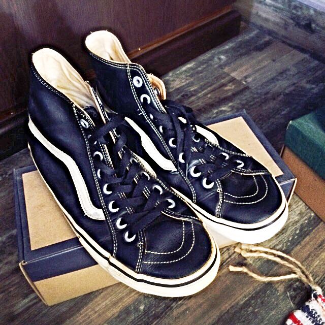 Vans Classic High Cut Authentic(leather), Men's Fashion, Footwear ...