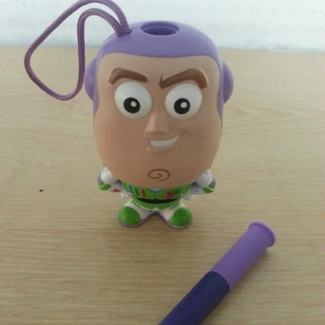 Buzz Lightyear Figurine & Pen, Hobbies & Toys, Toys & Games on Carousell