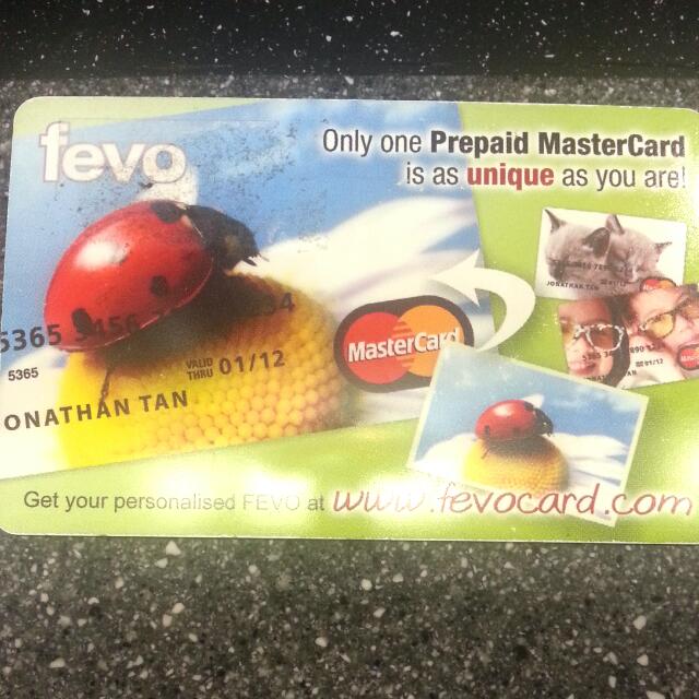 (RESERVED) EZ LINK CARD (Fevo Prepaid Mastercard design), Hobbies ...