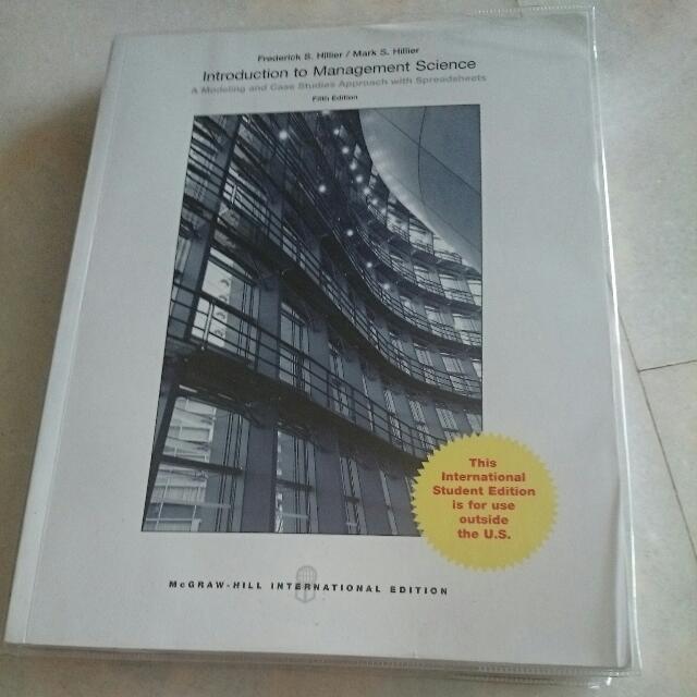 Introduction To Management Science: A Modelling And Case Studies ...
