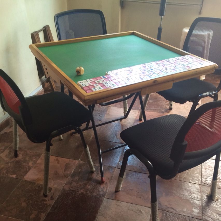 Mahjong Table N Chair Set, Furniture & Home Living, Furniture, Tables ...