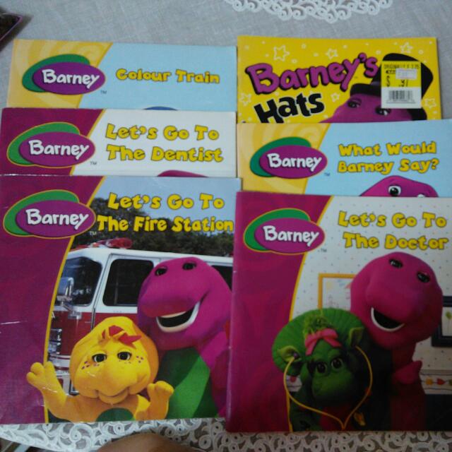 Pre Loved Barney Books(set Of 6), Hobbies & Toys, Books & Magazines ...