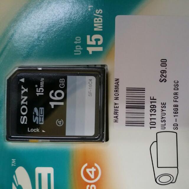 Sony SDHC 16GB Memory Card., Mobile Phones & Gadgets, Mobile & Gadget ...