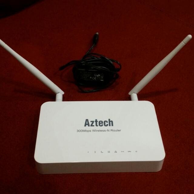 Wifi ROUTER AZTECH 300MBPS N, Furniture & Home Living, Furniture, Other ...