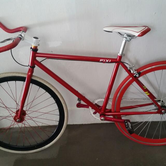 Red Fixie, Sports Equipment, Bicycles & Parts, Parts & Accessories on ...